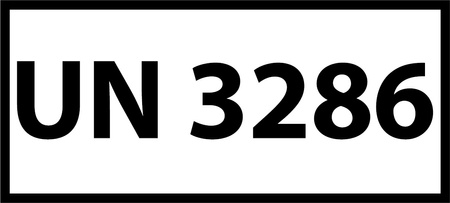 Nalepka UN3286 (FOLIA) 12x6cm (rolka po 250 sztuk nalepek) | Nalepki ...