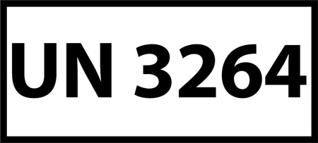 Nalepka UN3264 (FOLIA) 12x6cm (rolka po 250 sztuk nalepek) | Nalepki ...
