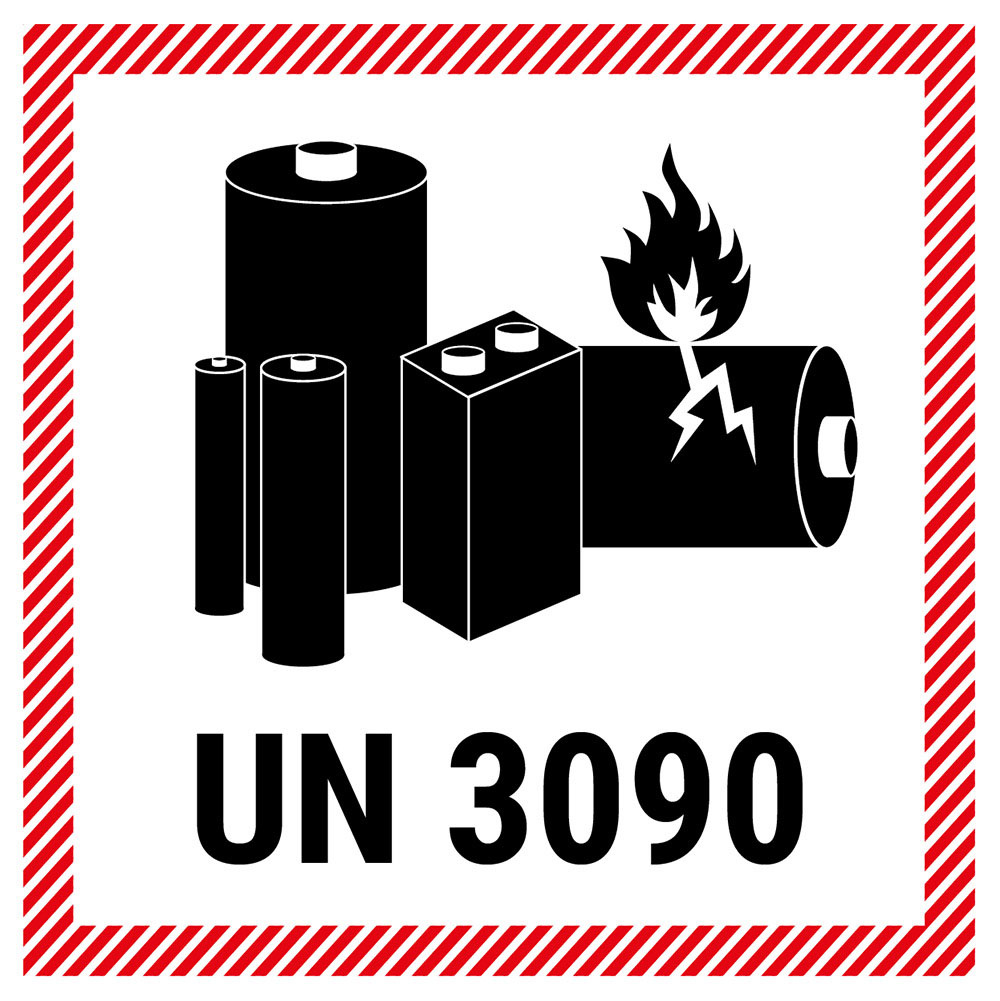Nalepka akumulatora litowego | Nalepki ADR Nalepki-ADR.pl